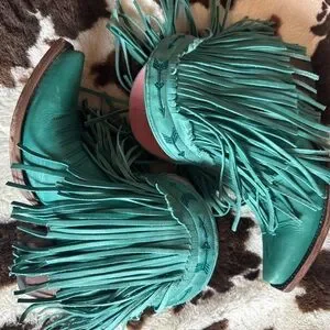 Junk Gypsy | Shoes | Junk Gypsy Turquoise Fringe Western Boots | Poshmark